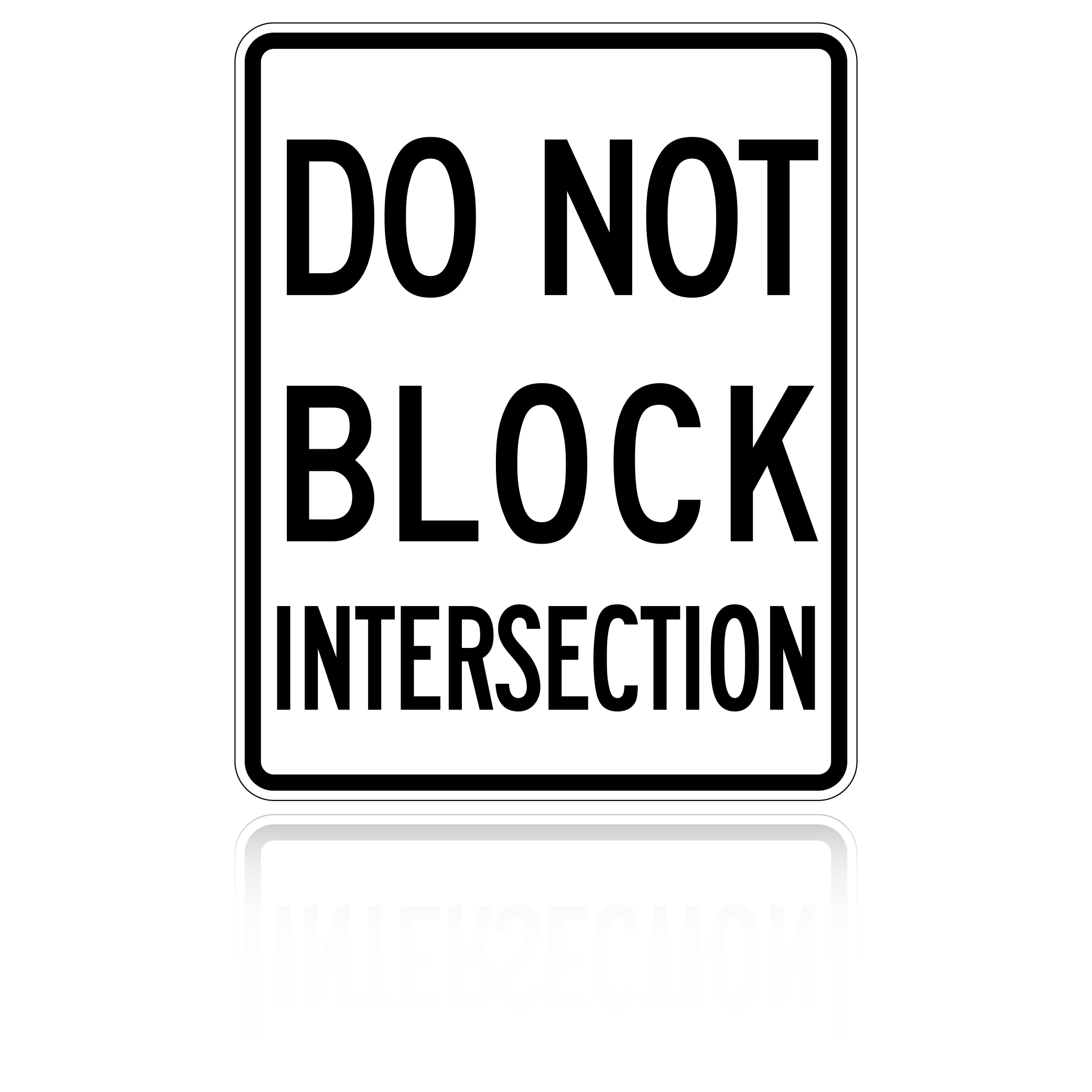 trafficthingz.com: MUTCD R10-7 Do Not Block Intersection trafficthingz.com: MUTCD R10-7 Do Not Block Intersection