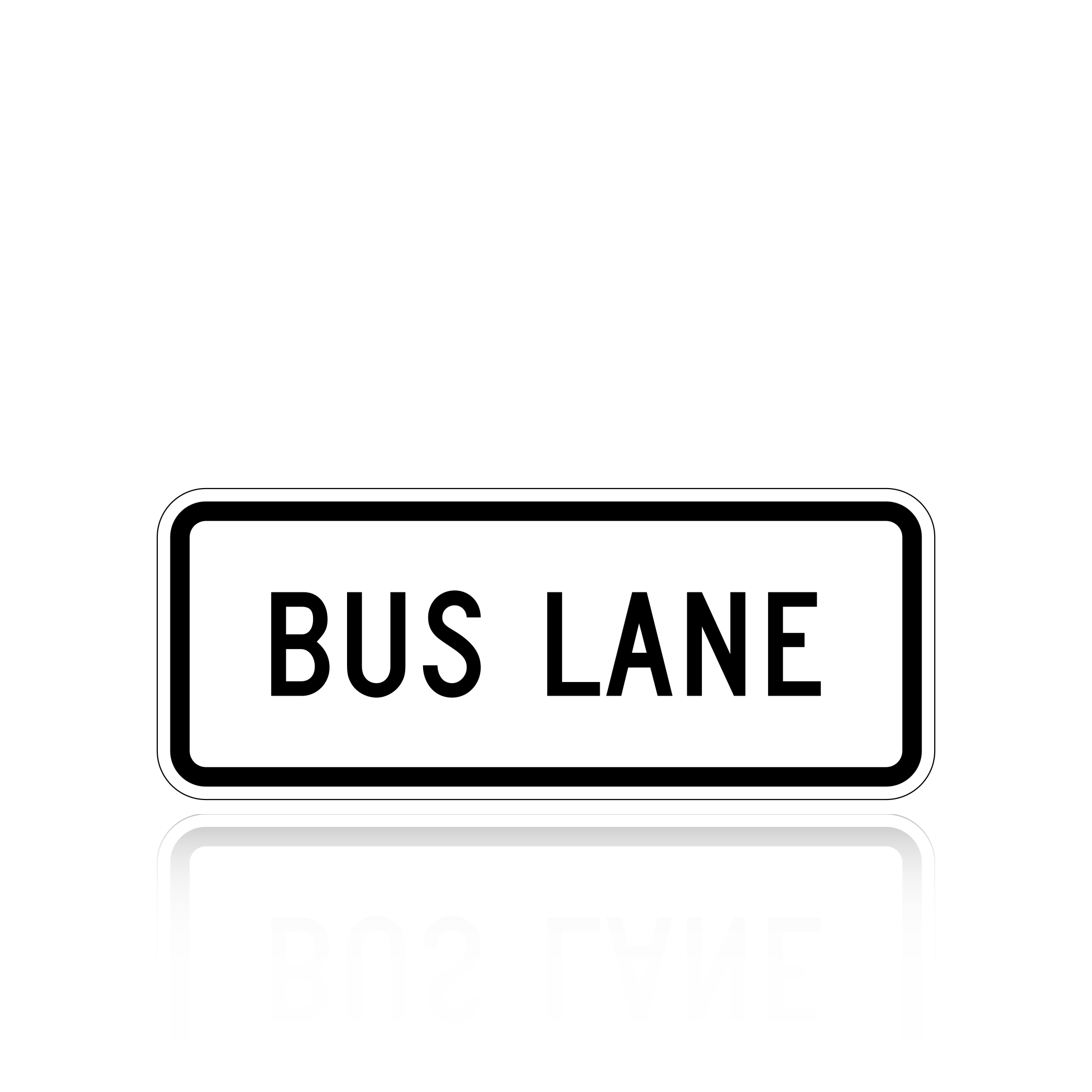 MUTCD R3-5GP Bus Lane Sign
