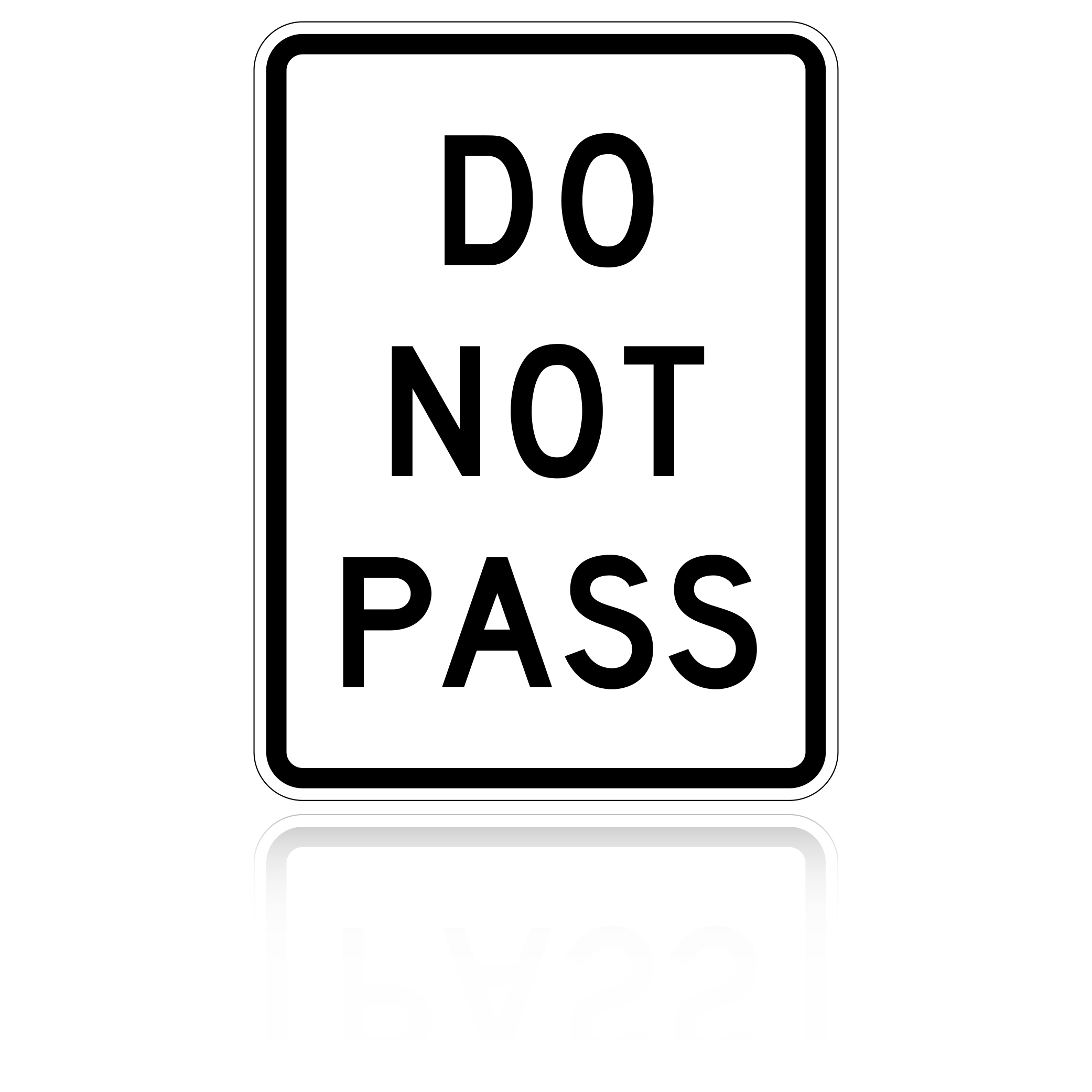 trafficthingz.com: MUTCD R4-1 Do Not Pass