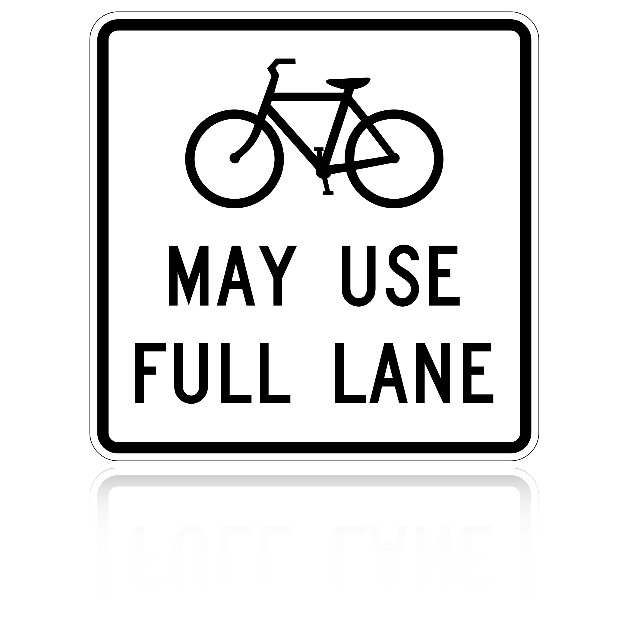 trafficthingz.com: MUTCD R4-11 Bicycles May Use Full Lane