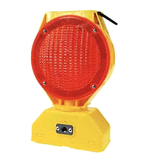 trafficthingz.com: Solar Flashing LED Barricade Beacon Light