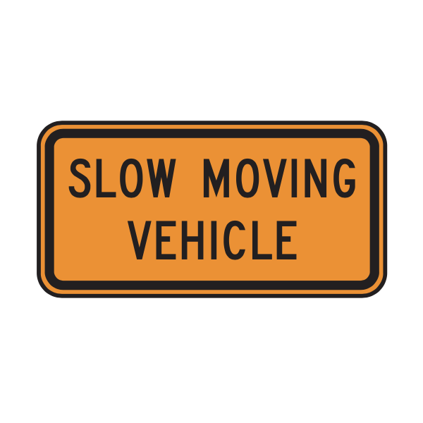 MUTCD W21-4 Slow Moving Vehicle Sign - Work Zone Warning