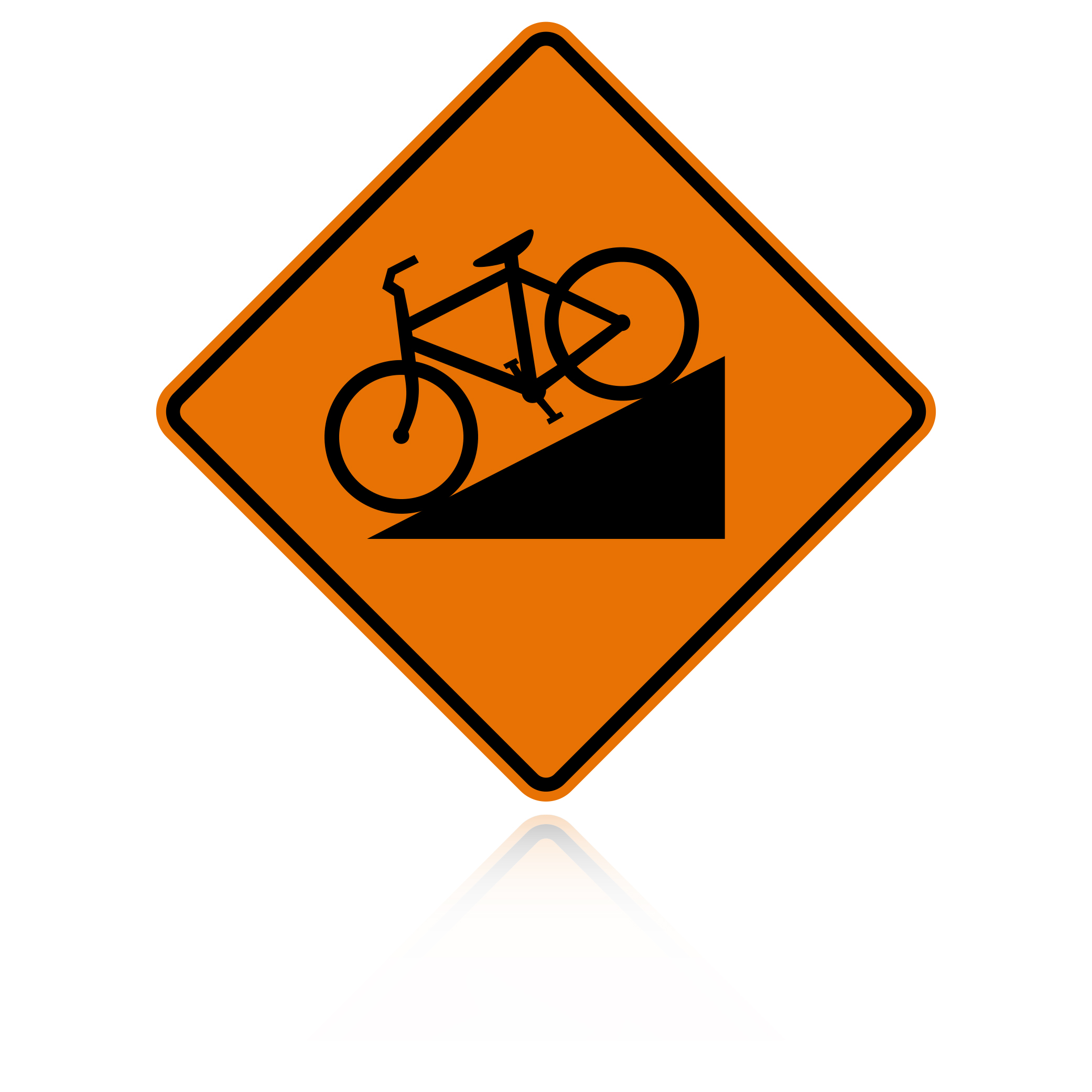 trafficthingz.com: MUTCD W7-5 Hill (Bicycle) trafficthingz.com: MUTCD W7-5 Hill (Bicycle)