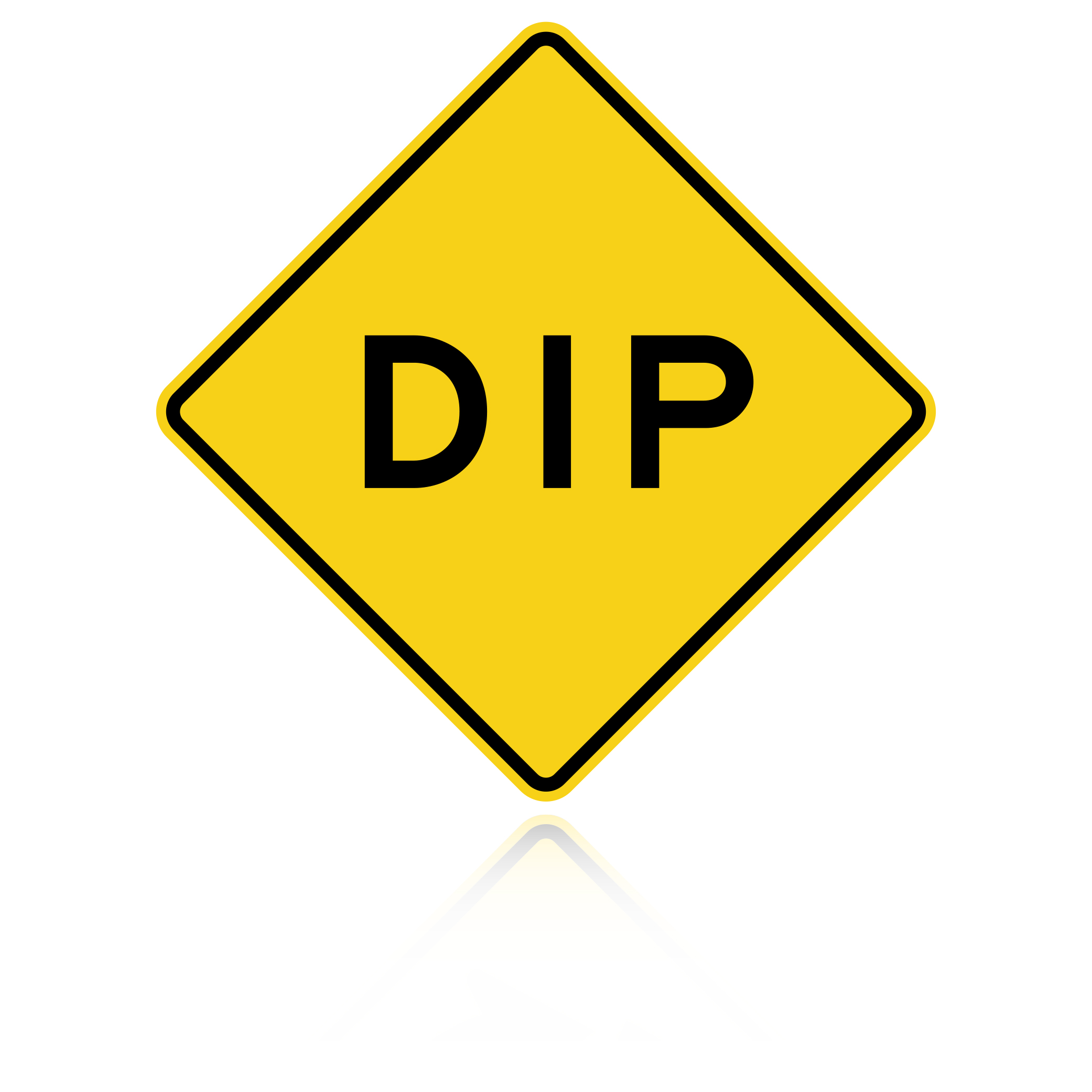 MUTCD W8-2 Dip Signs - Road Hazard Construction Sign
