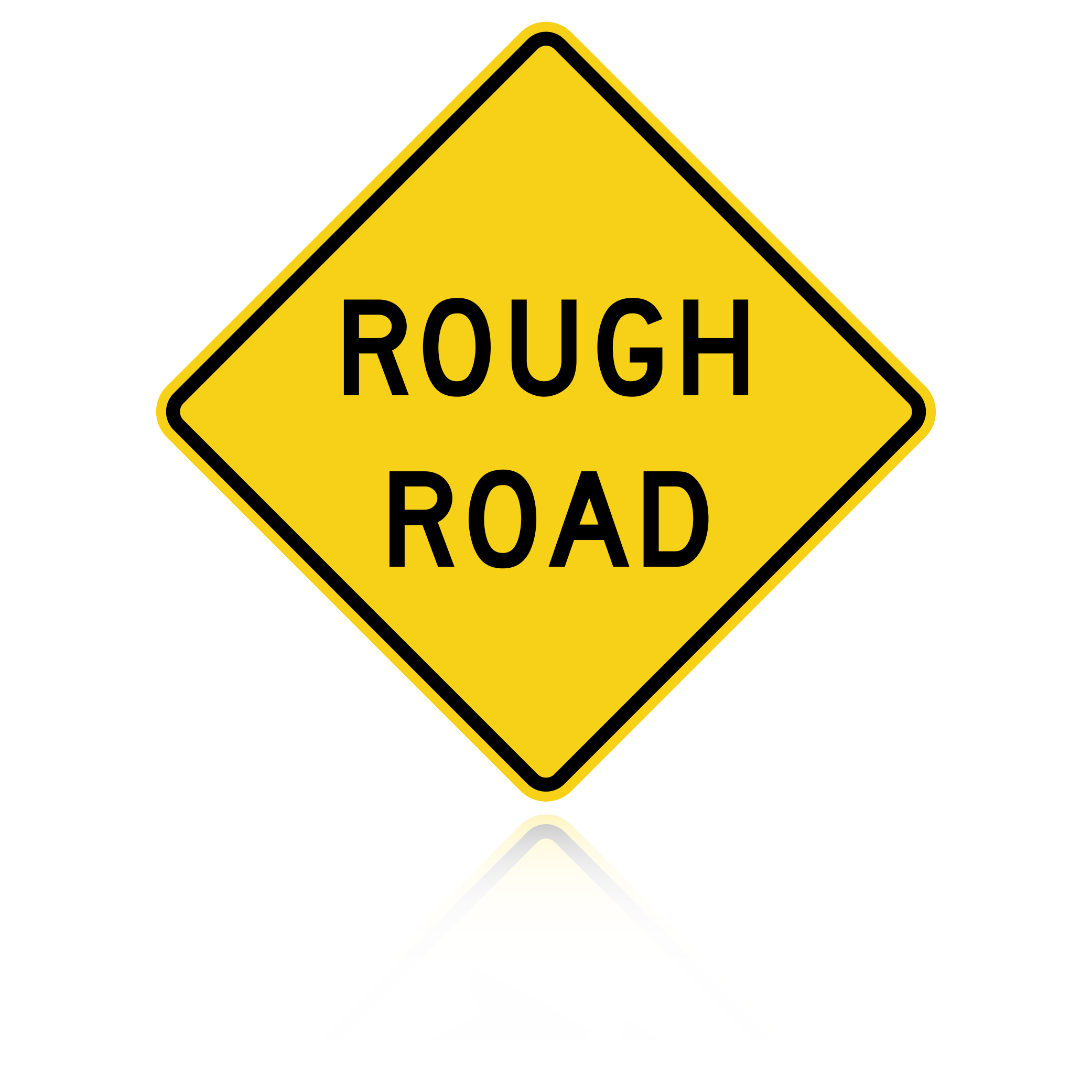 MUTCD W8-8 Rough Road Sign - Traffic Control & Work Zone Signs