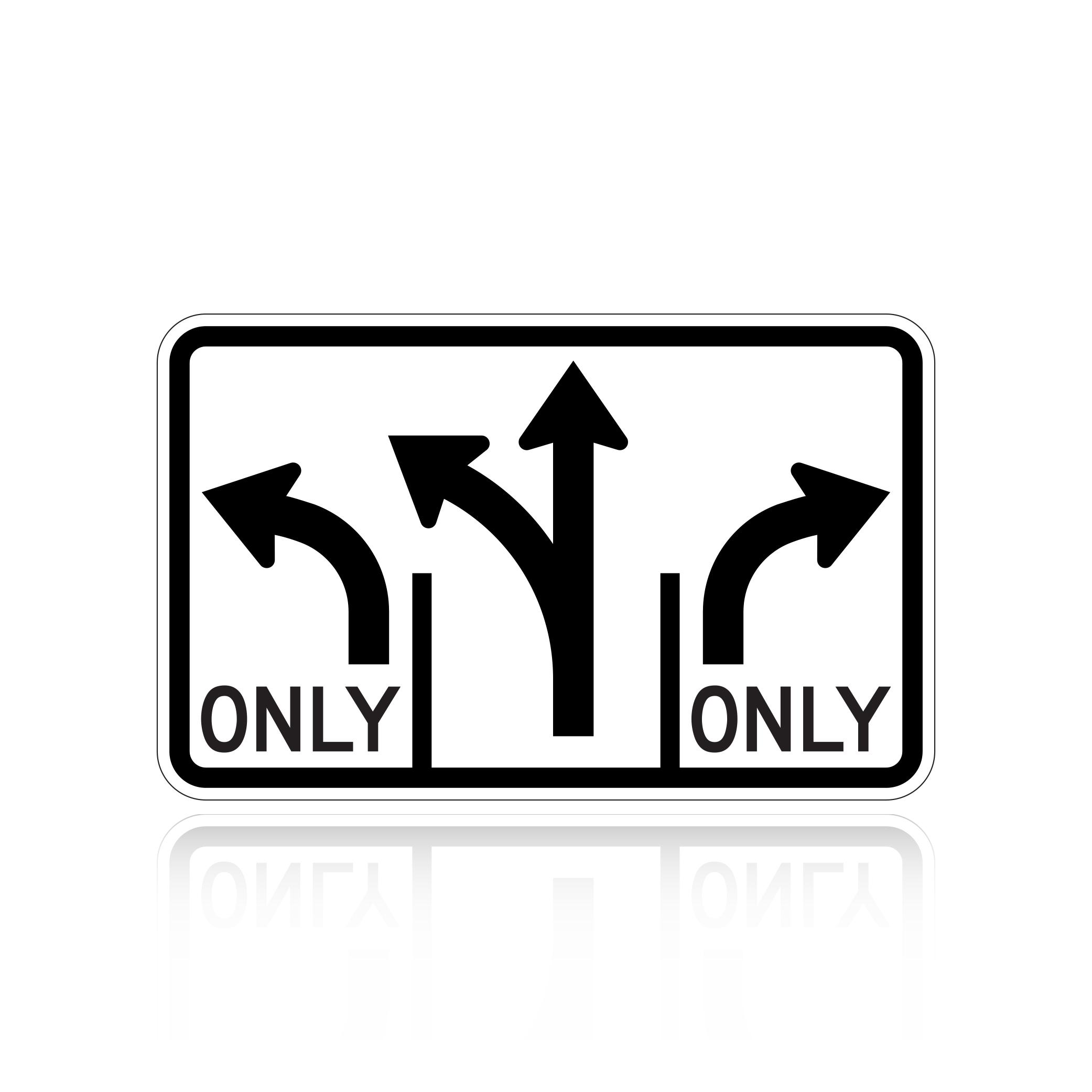 trafficthingz.com: MUTCD R3-8a Intersection Lane Control Left trafficthingz.com: MUTCD R3-8a Intersection Lane Control Left
