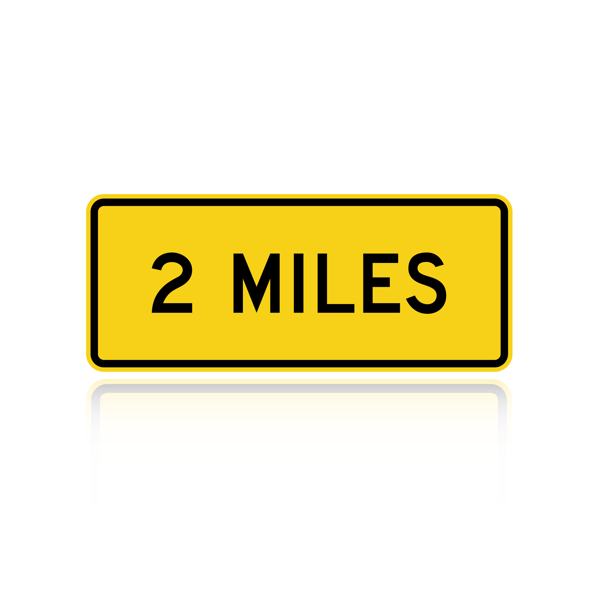 trafficthingz.com: MUTCD W16-3AP (Distance) Miles (1 line) (plaque) trafficthingz.com: MUTCD W16-3AP (Distance) Miles (1 line) (plaque)