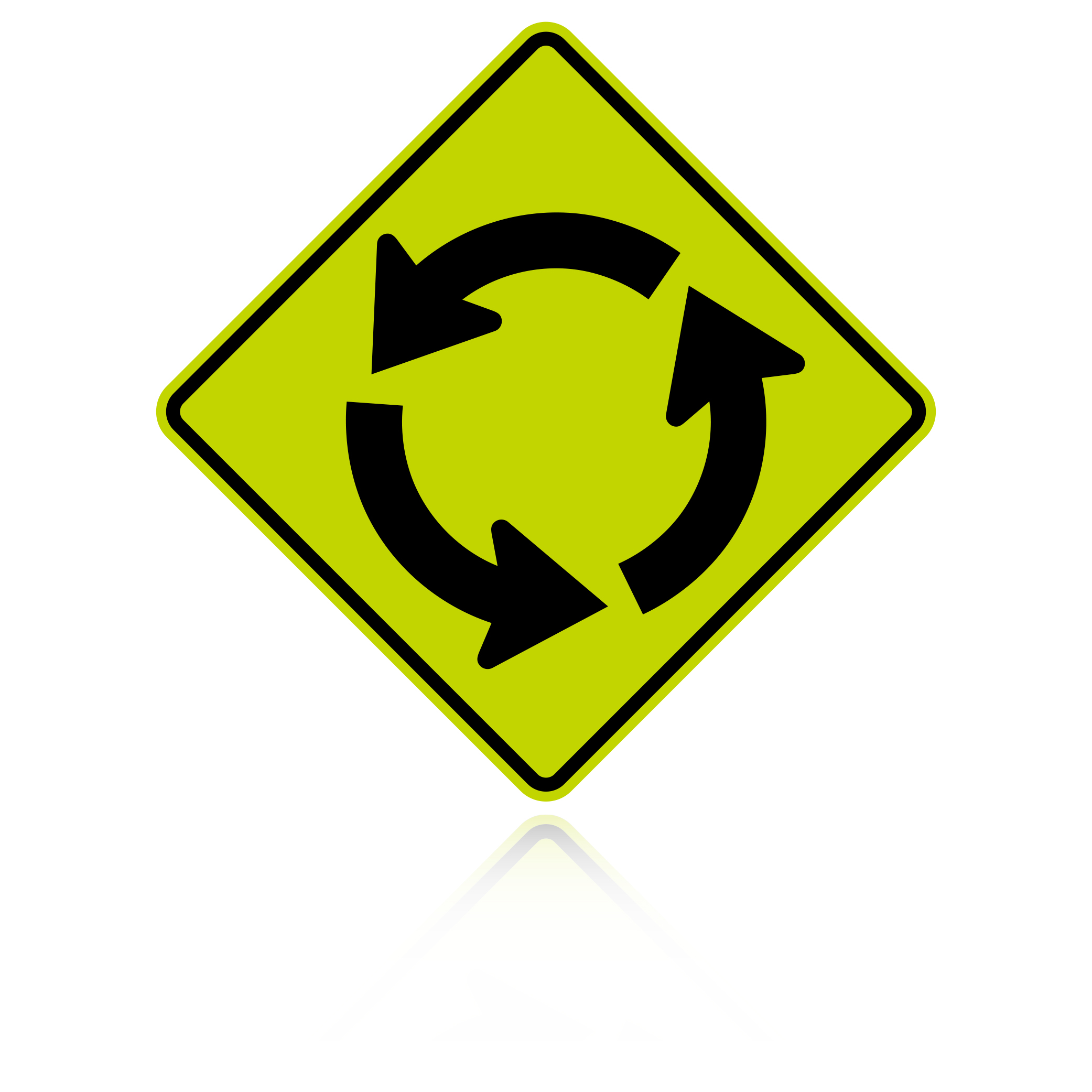 MUTCD Roundabout Sign W2-6 - Traffic Control Device
