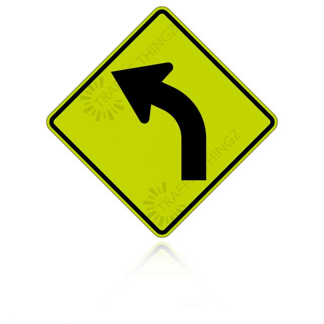 trafficthingz.com: MUTCD W1-2L Curve Left