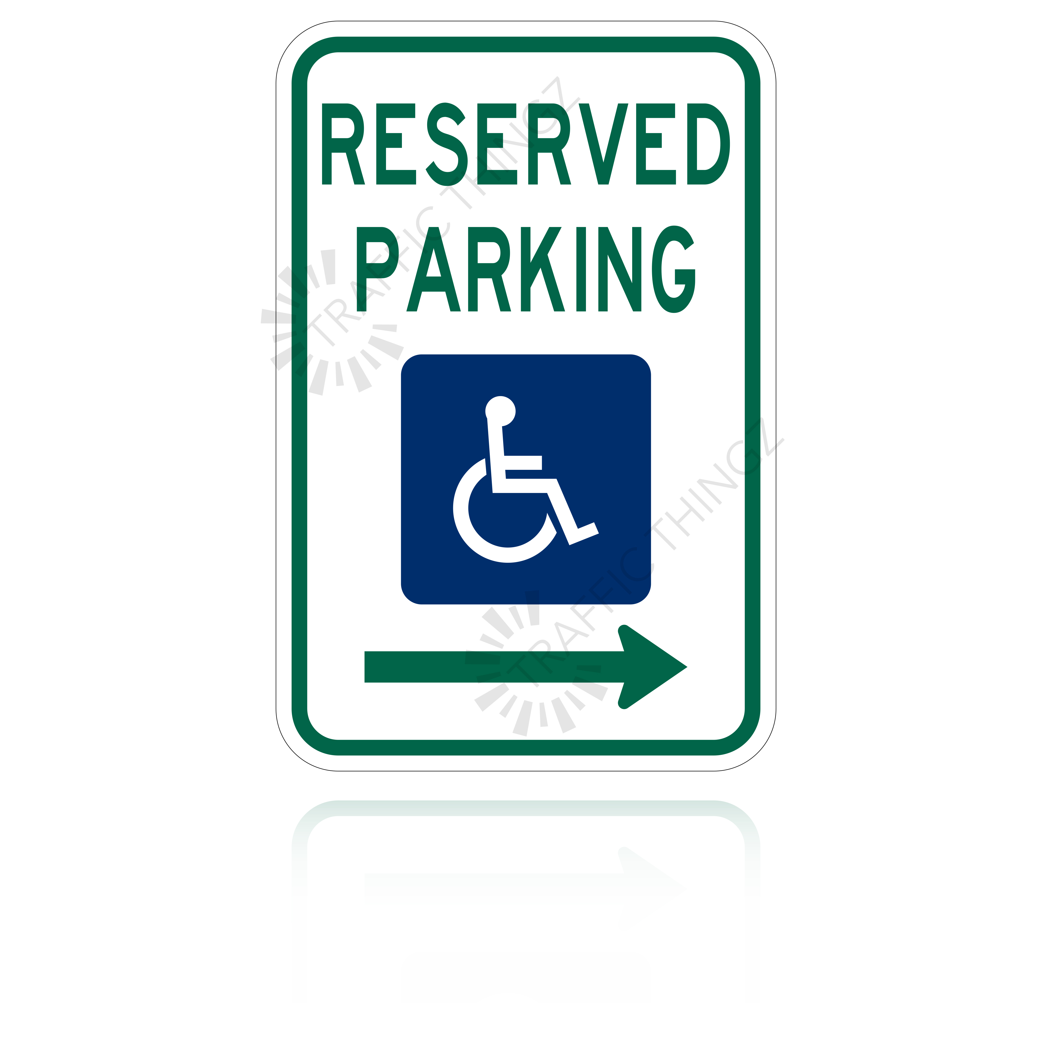 trafficthingz.com: MUTCD R7-8 Reserved Handicap Parking Right