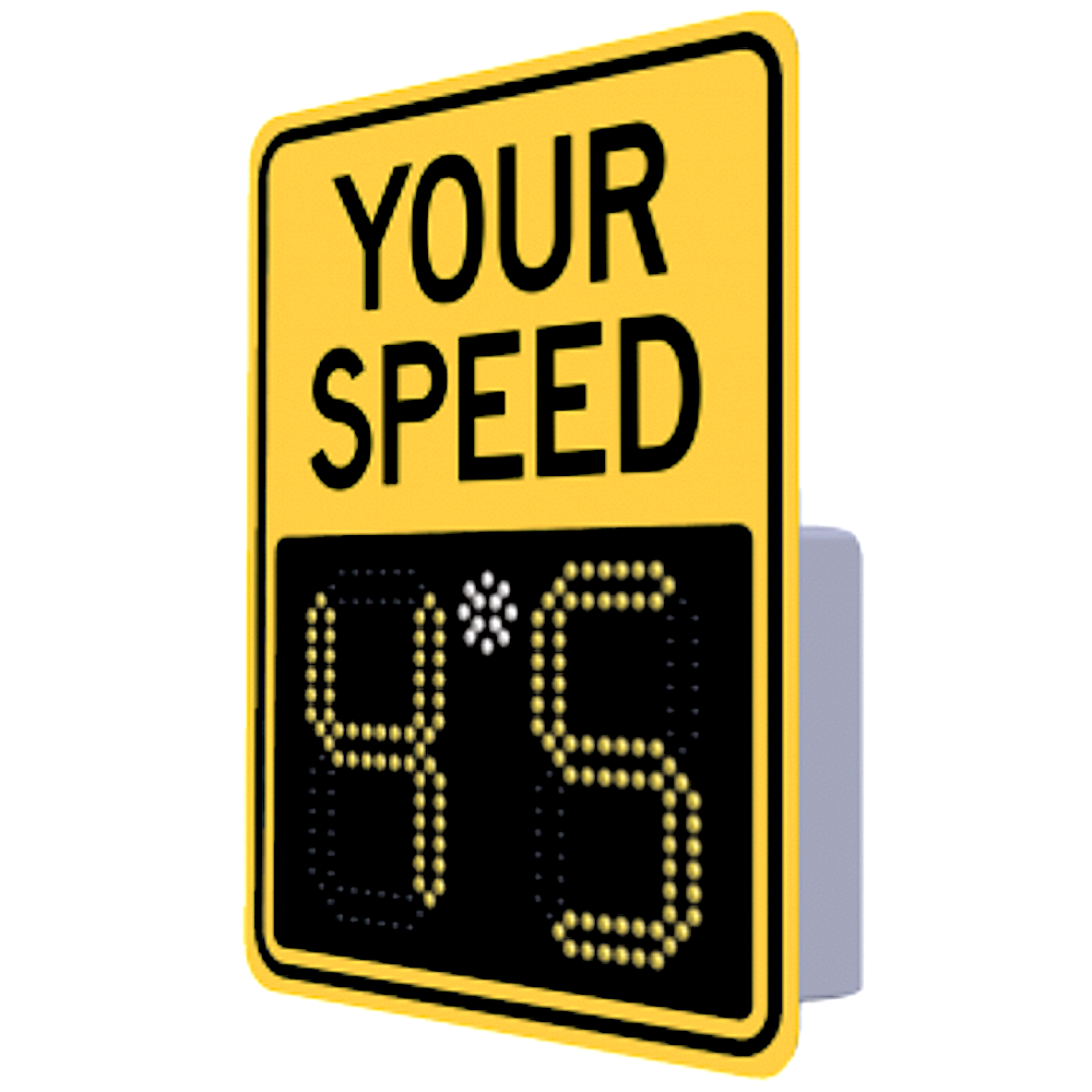 trafficthingz.com: LED Solar Power Radar Speed Sign - SP100