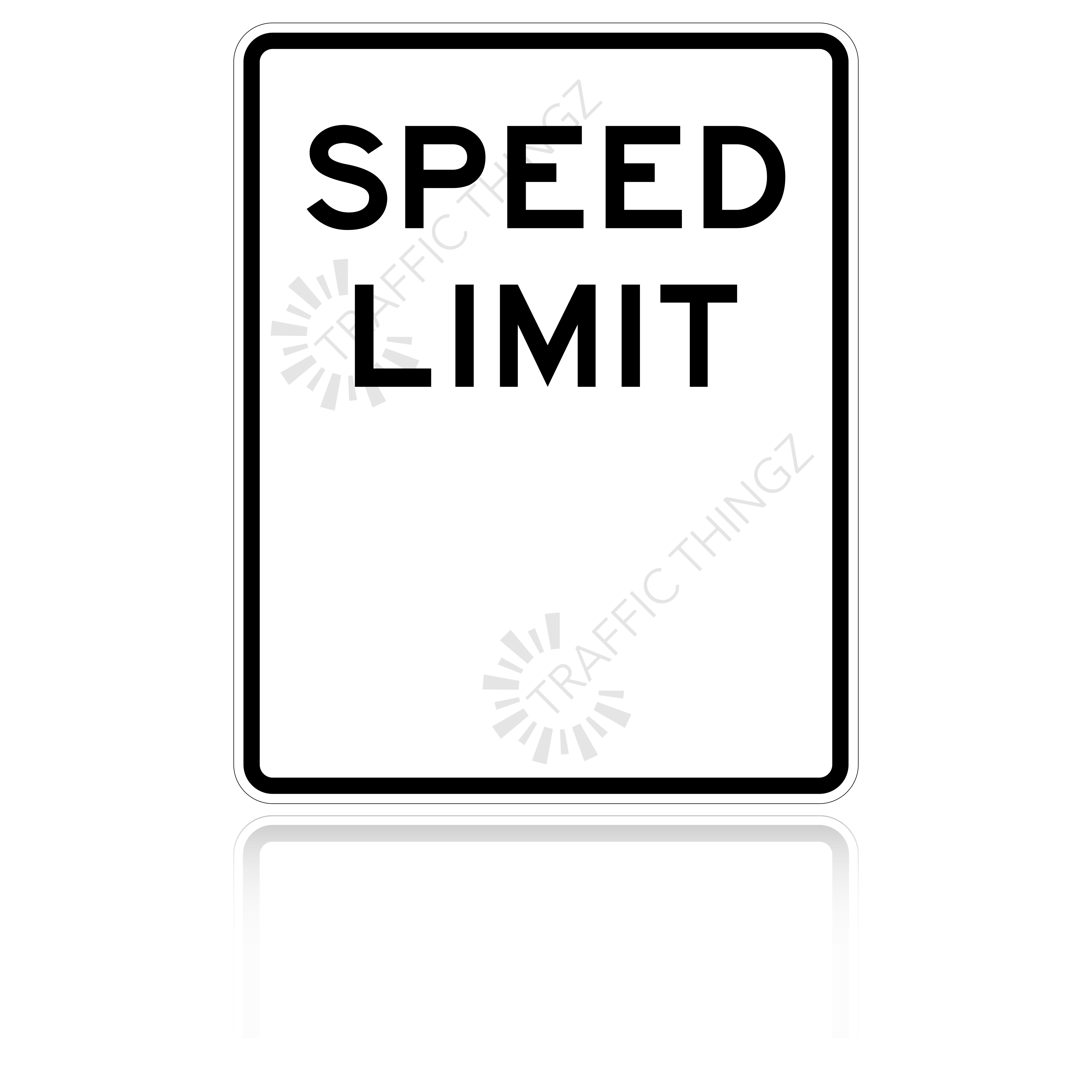 trafficthingz.com: MUTCD R2-1 Speed Limit Sign